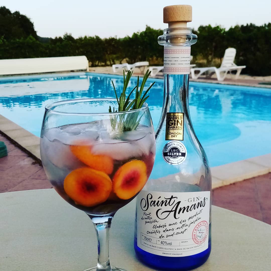 French Ginini: Gin & Peach Cocktail Recipe | Saint Amans – Saint Amans Gin